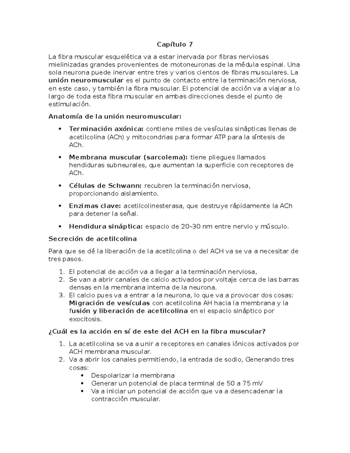Capítulo 7 y 8: Inervación y Contracción Muscular en GUYTON Y HALL ...
