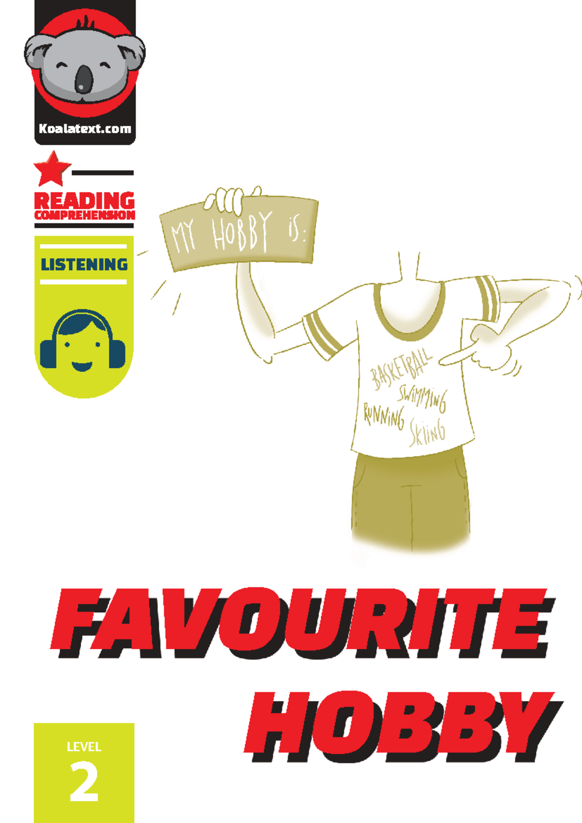 Koalatext.com Listening Activity: Favourite Hobby Level 2 - Studocu