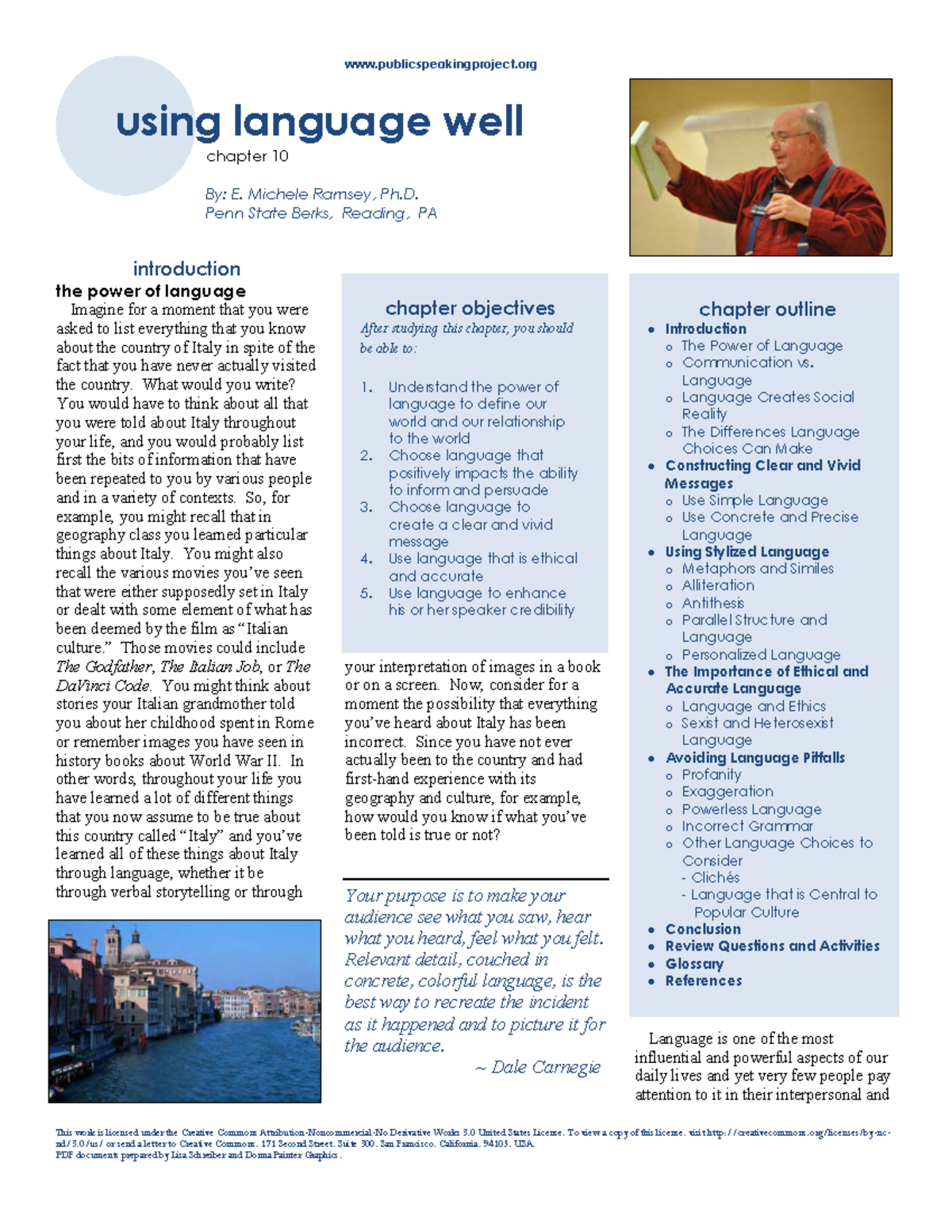Using Language Well: Public Speaking Strategies (Chapter 10) - Studocu