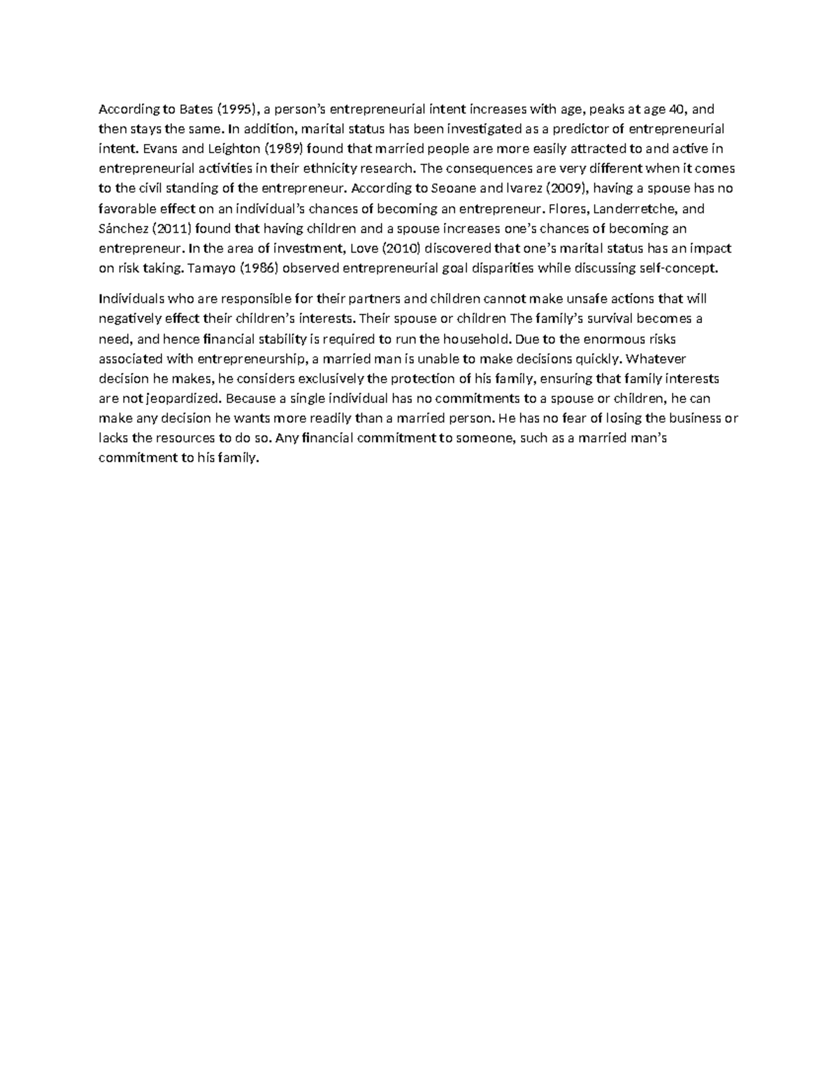 Entrepreneurial Intent and Marital Status: Insights into Civil Status ...