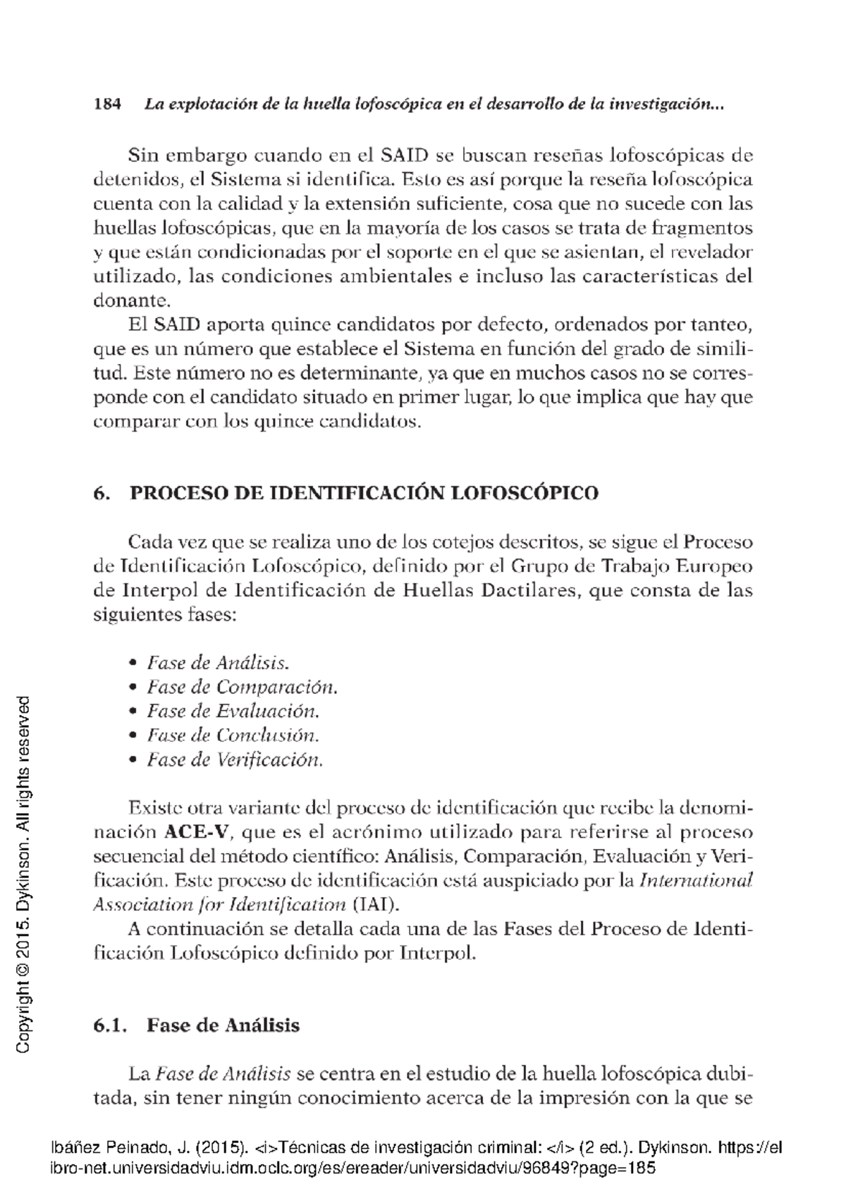 Técnicas de Investigación Criminal: Extracto del Libro (2ª ed.) - Studocu