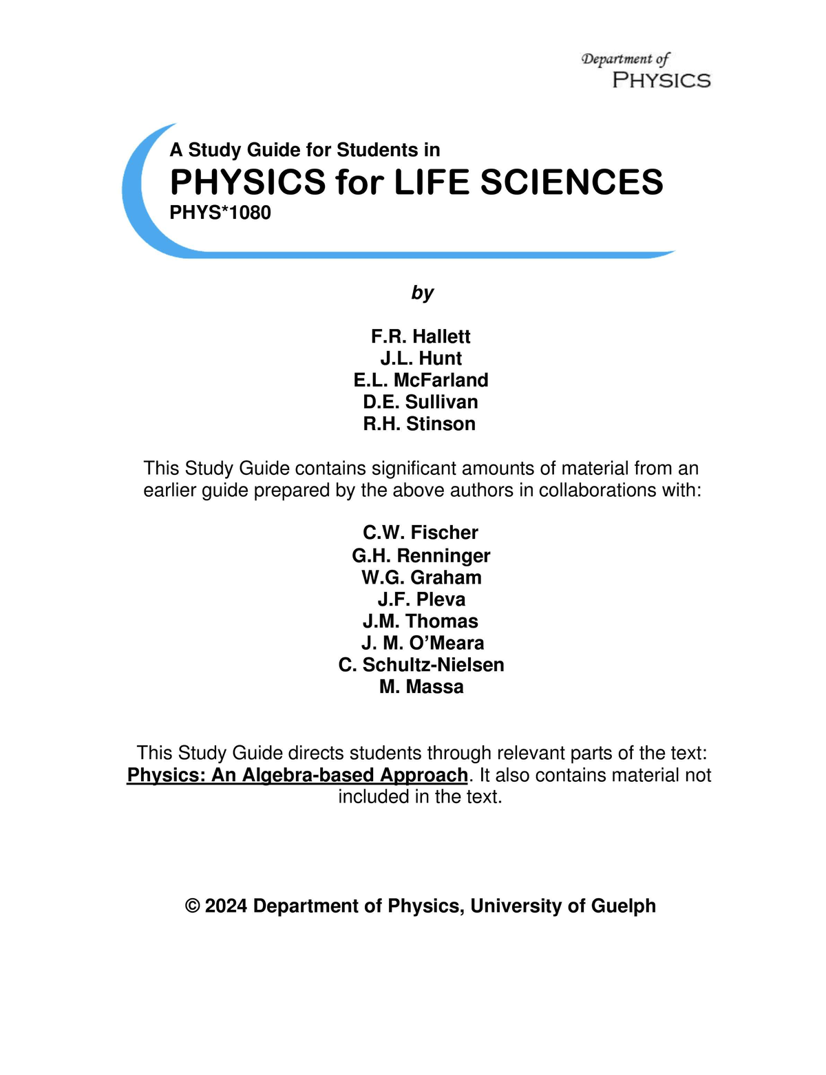 PHYS 1080 Comprehensive Study Guide for Physics Concepts - Studocu