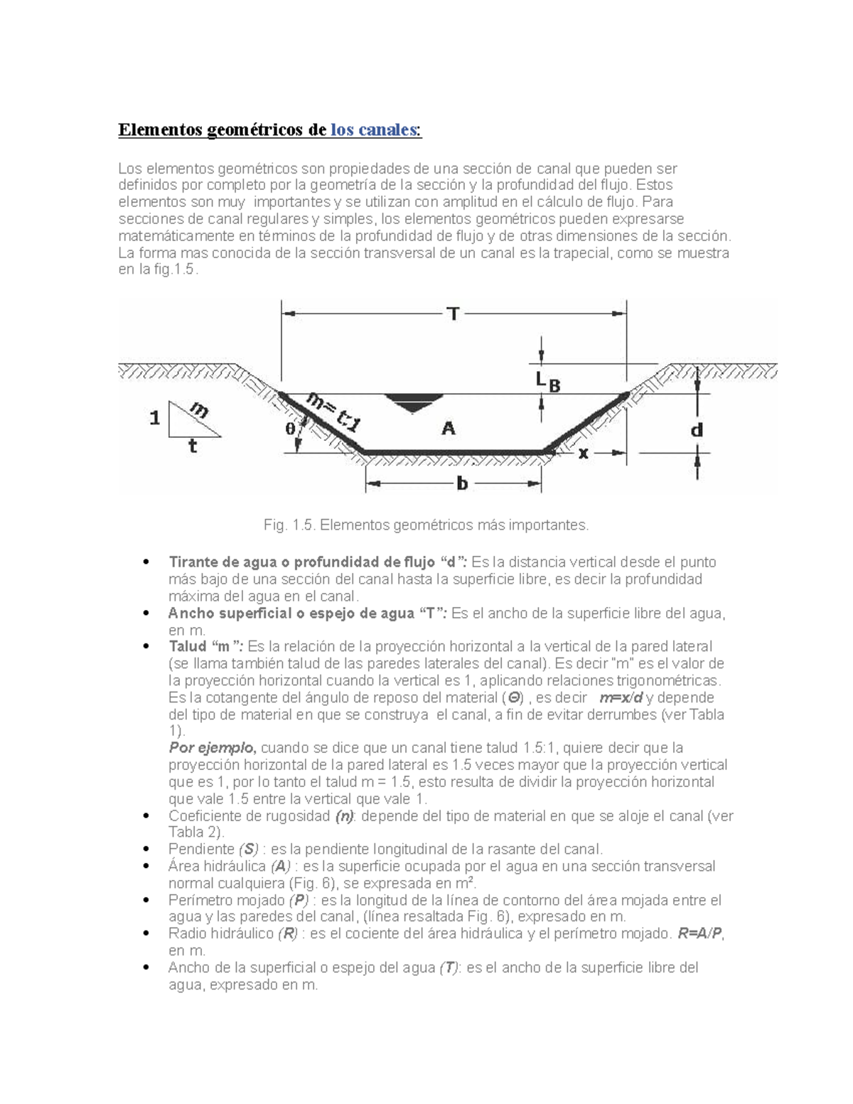 Cálculo del Factor de Sección para Flujo Crítico en Canales - Studocu