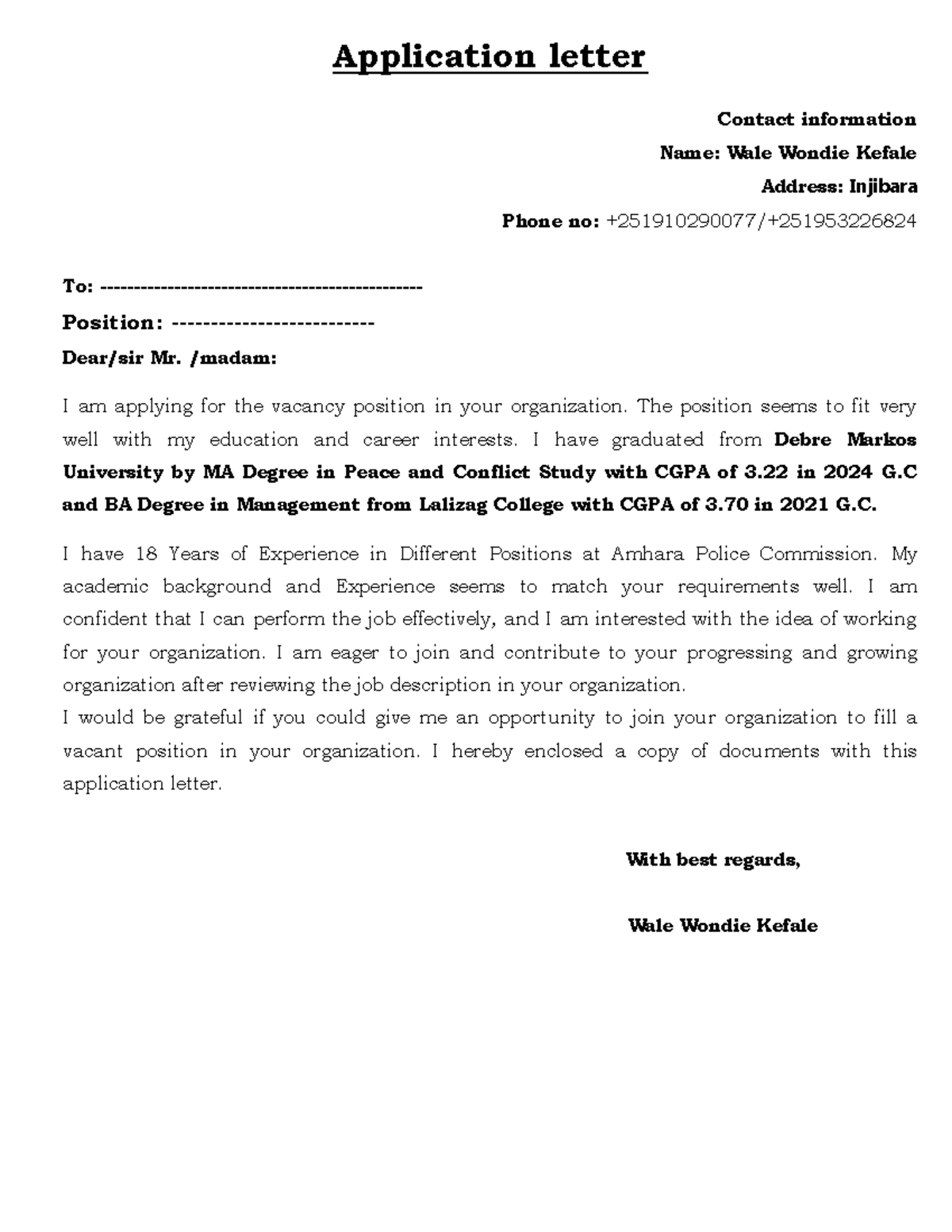 Ilovepdf merged - ggfdgbfd - Application letter Contact information ...