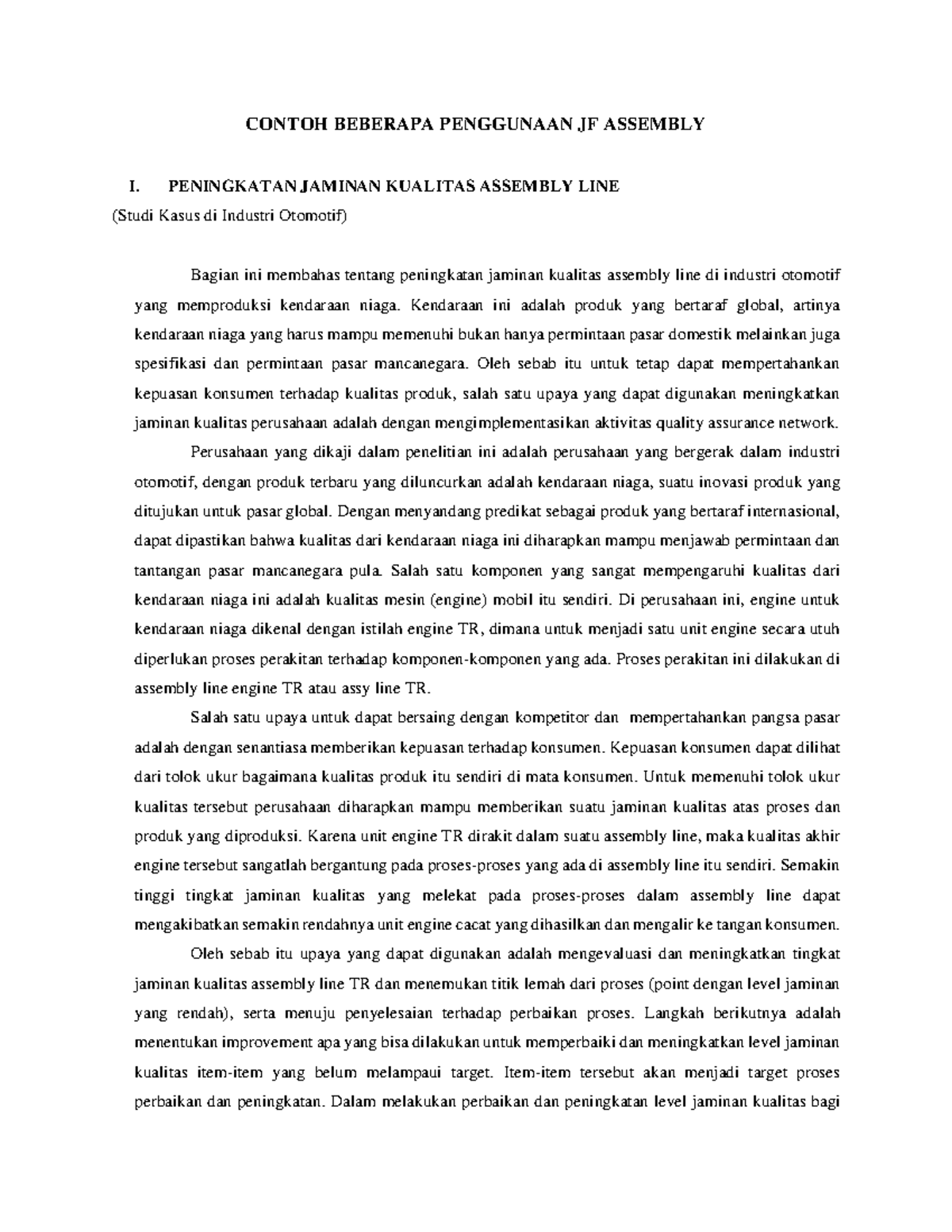 Contoh beberapa penggunaan Jig and fixtures assembly - CONTOH BEBERAPA ...