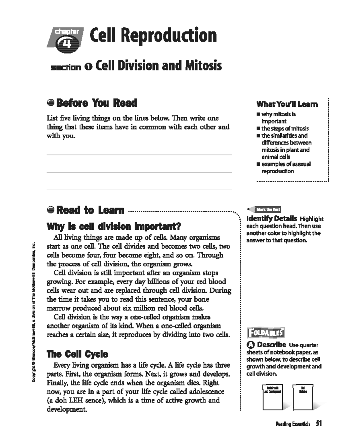 Chapter 1: Cell Reproduction - Mitosis and Meiosis Overview (BIO101 ...