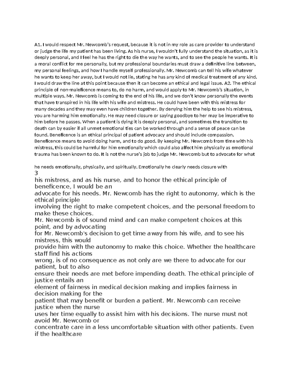 NUR 101: Ethical Considerations in End-of-Life Care - Studocu