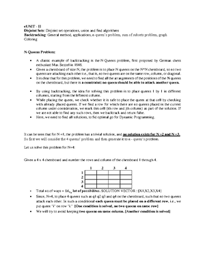UNIT-II Disjoint Sets - DAA - UNIT - II Disjoint Sets: Disjoint set ...