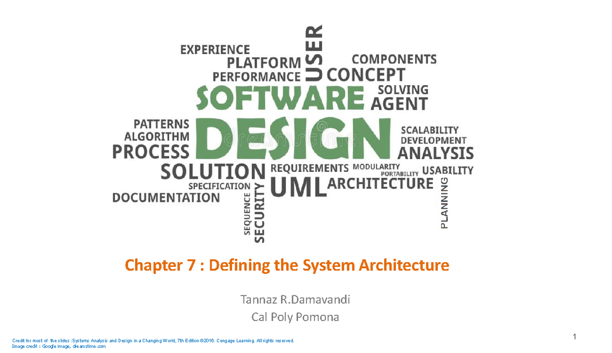 CS3560 Chapter 07 Defining the System Architecture - Chapter 7 ...