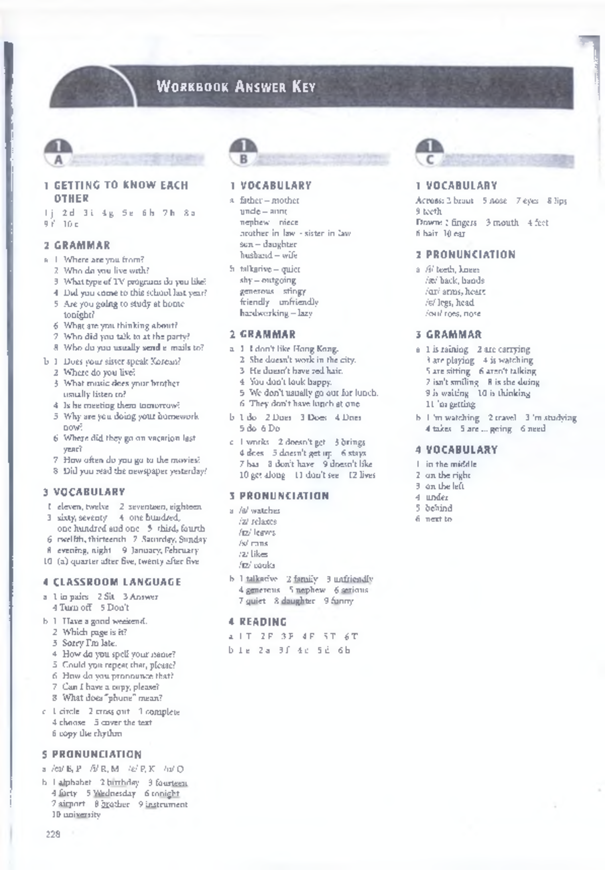 Touchstone 2 Workbook Answer Key - Comprehensive Guide - Studocu