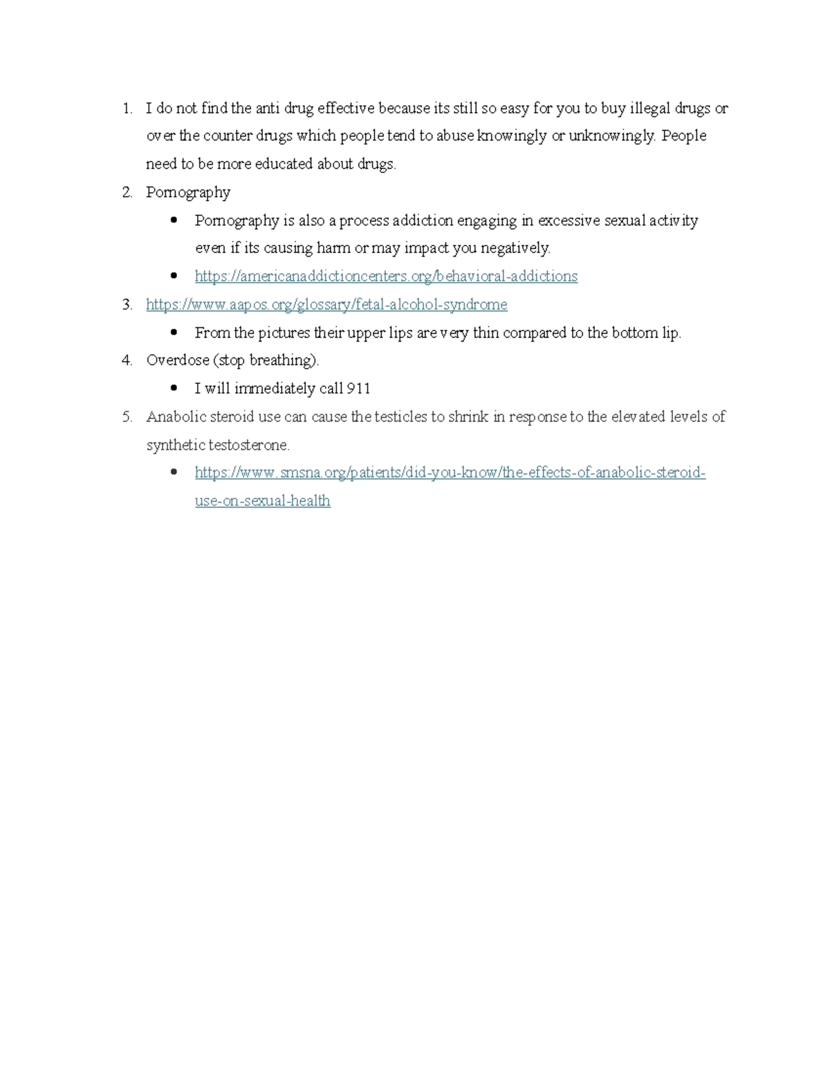 Homework on Addiction: Understanding Substance Abuse and Its Effects ...