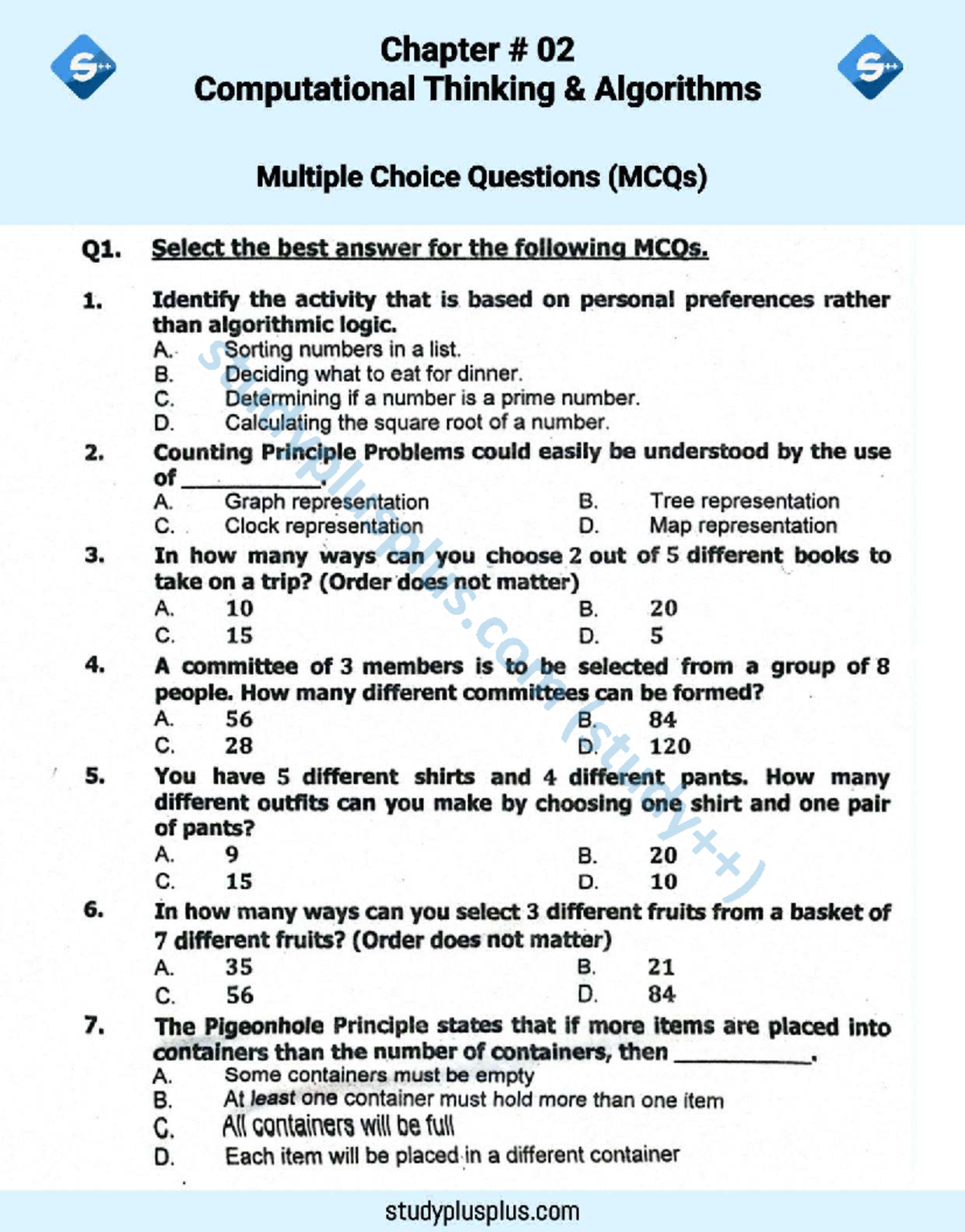Chapter 2 computer 10 class - BBIT - Studocu