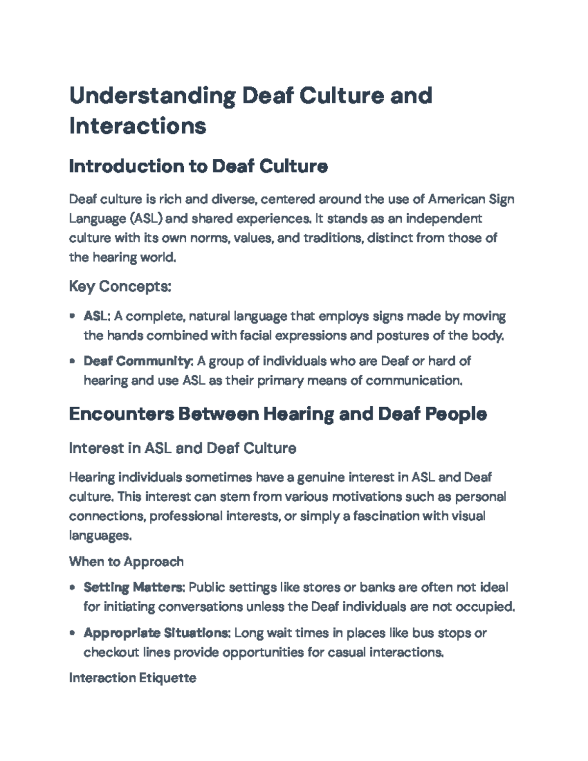 Insights on Deaf Culture and ASL Interactions: A Comprehensive Guide ...