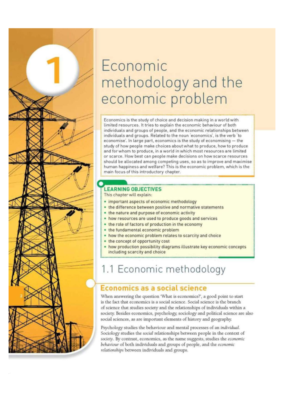 Economic Methodology and the Economic Problem: An Introductory Overview ...