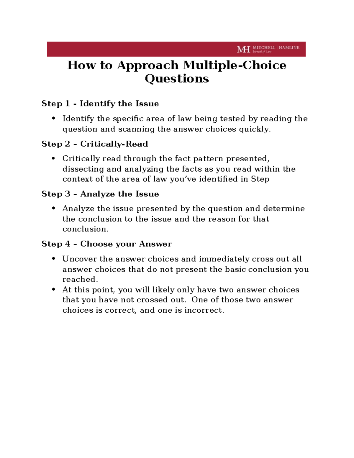 How to Tackle MCQs Effectively - 2024 Guide - Studocu