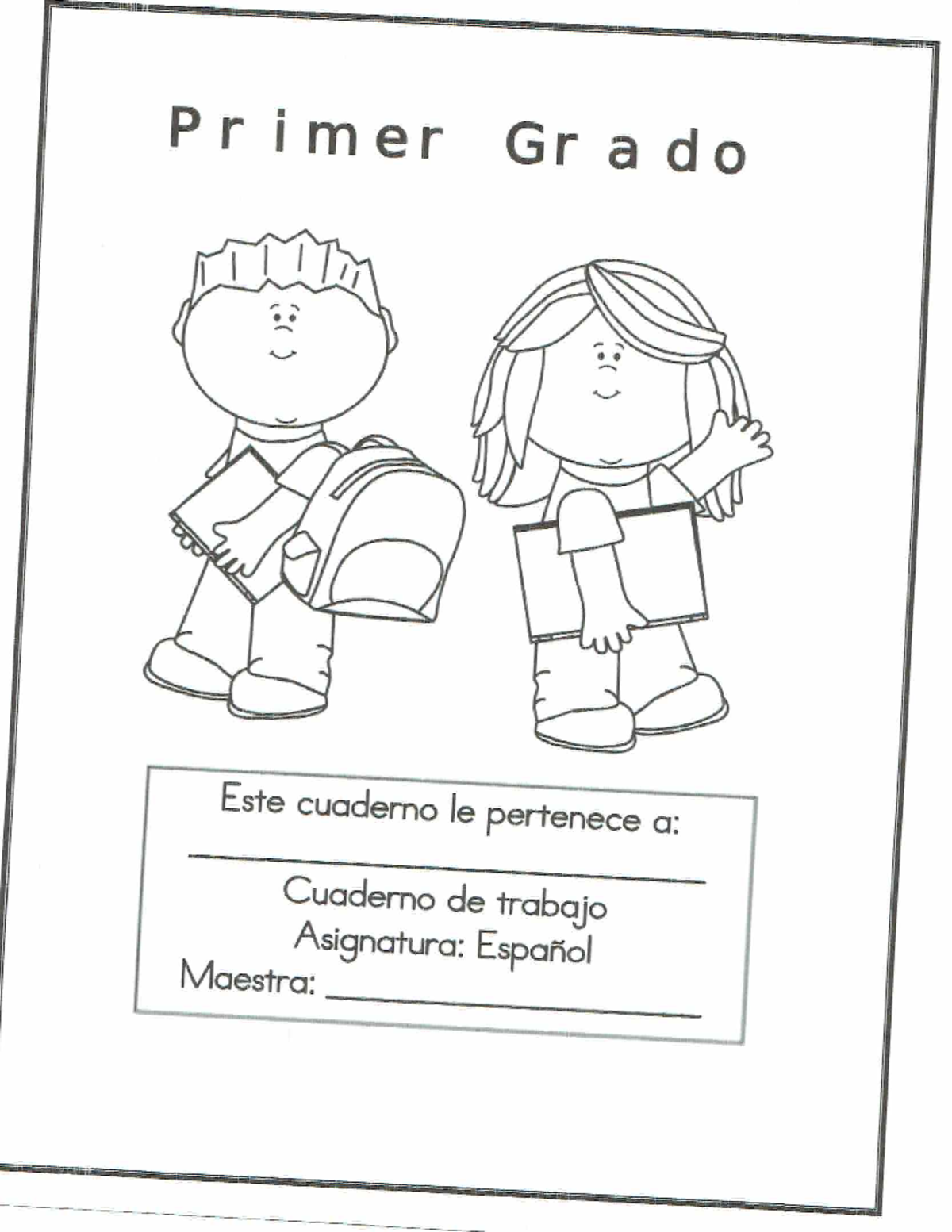 Ejercicios Lectoescritura - Primer Gr a do Este cuaderno le pertenece a ...