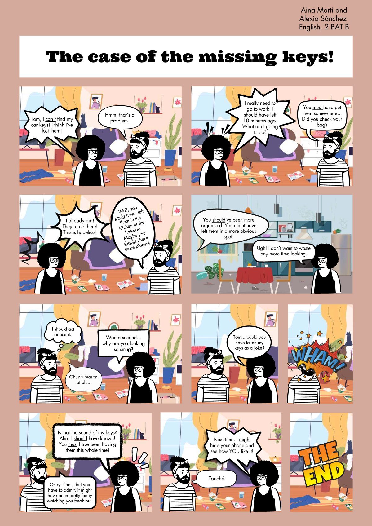 English, 2 BAT B comic: The case of the missing keys! - Studocu