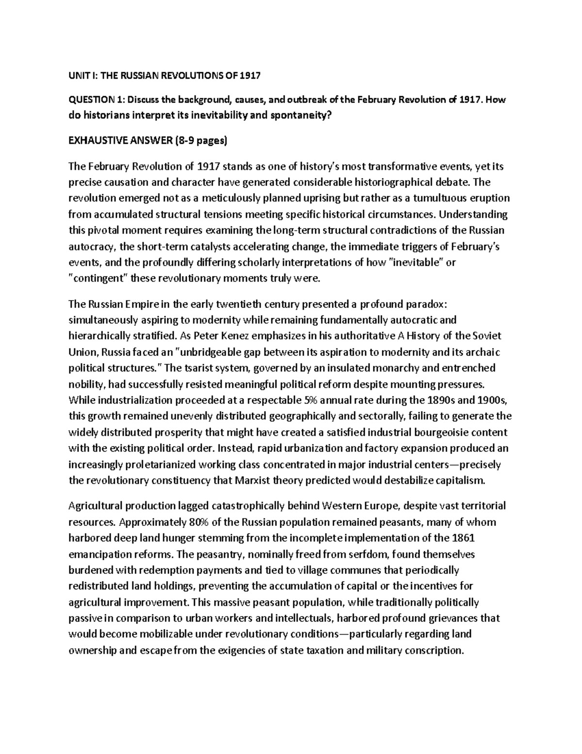 HUSSR 101: Analyzing the Russian Revolutions of 1917 and Their ...