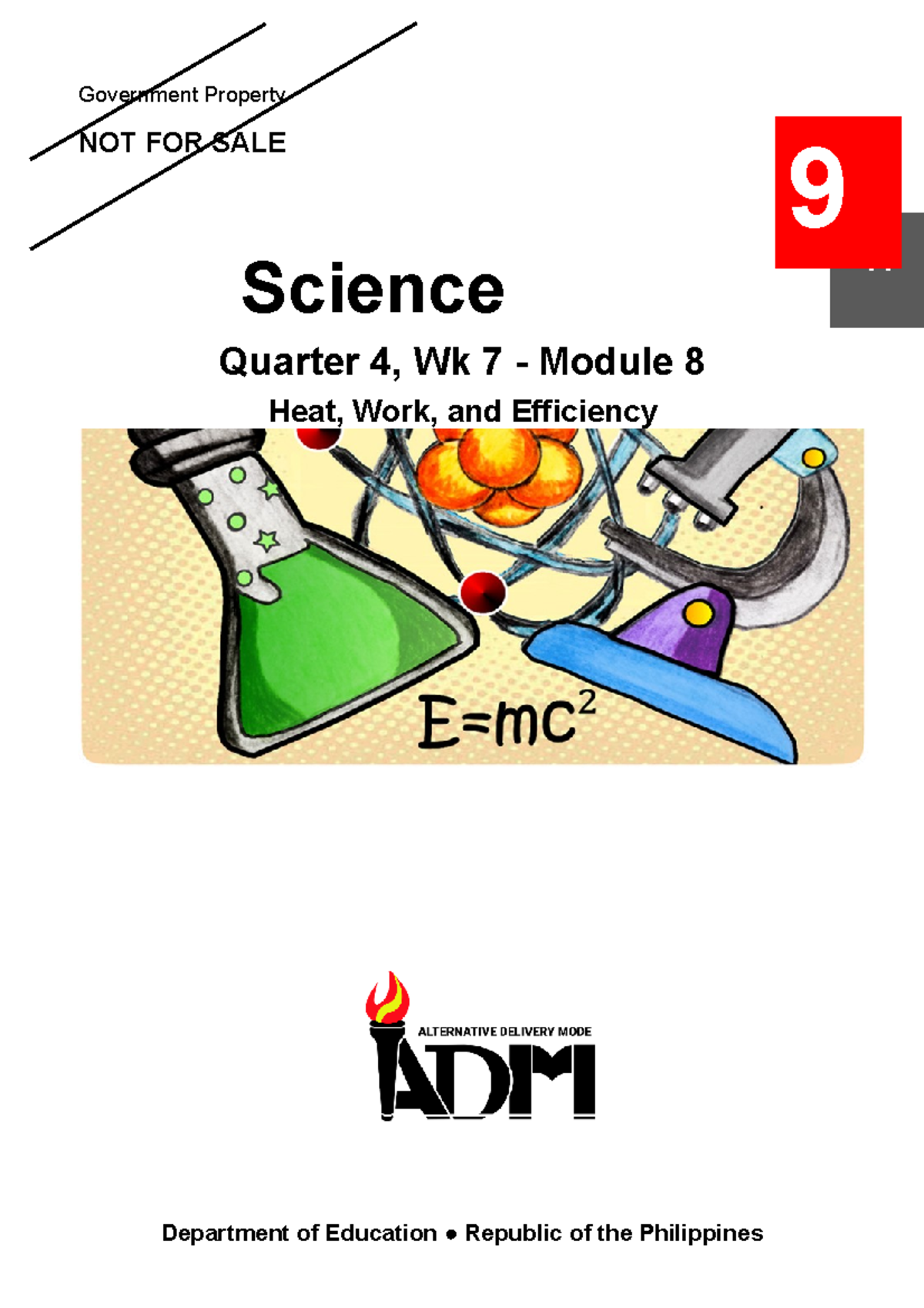 Science 9 Q4 M8 W7 Heat, Work, and Efficiency Module Guide - Studocu