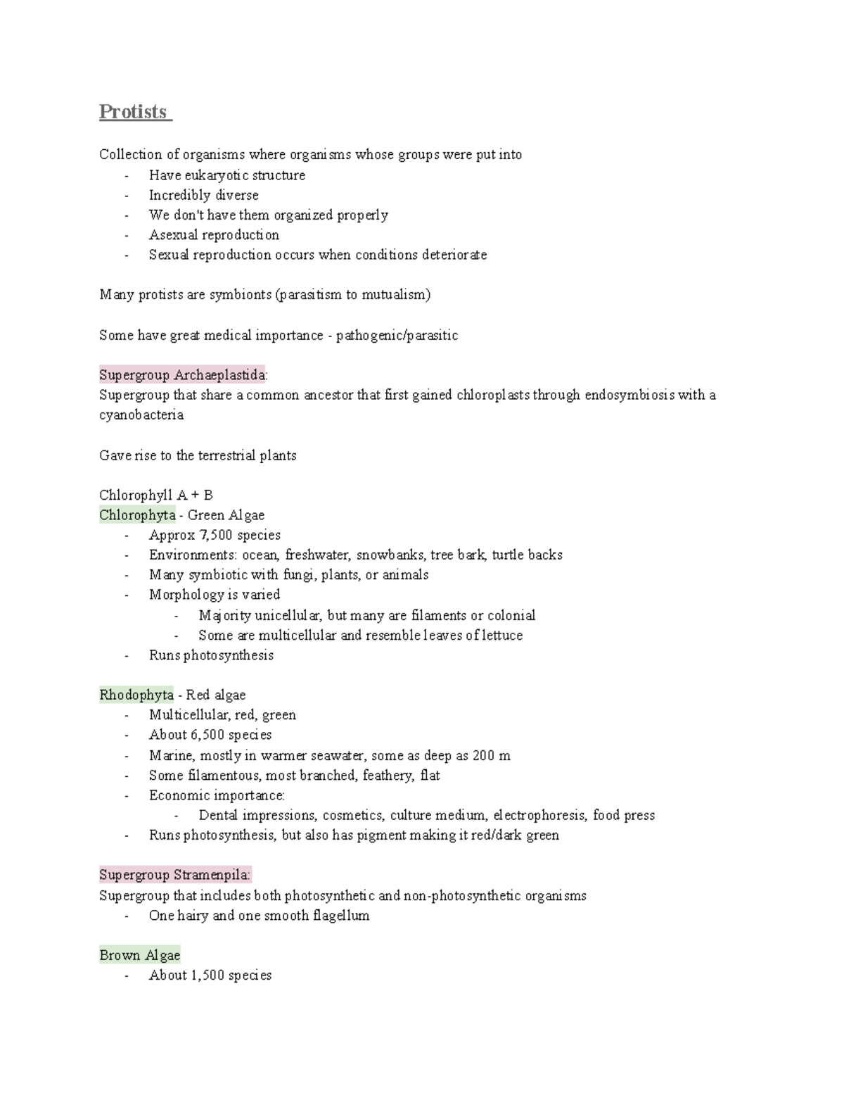 Protists: Pathogenic Species and Their Impact on Human Health (BIO 101 ...