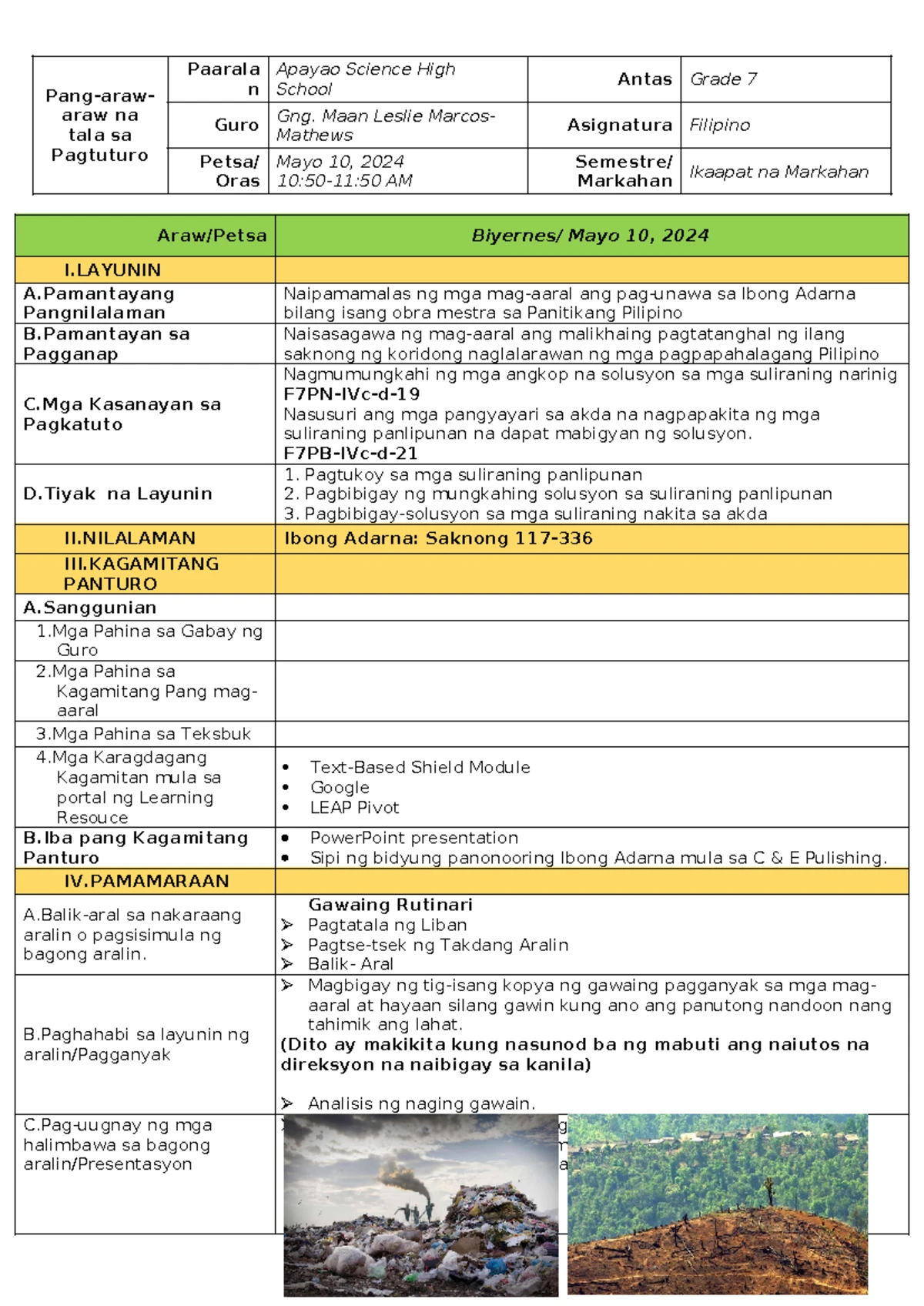 Post travel report - TEV - Republic of the Philippines Department of ...