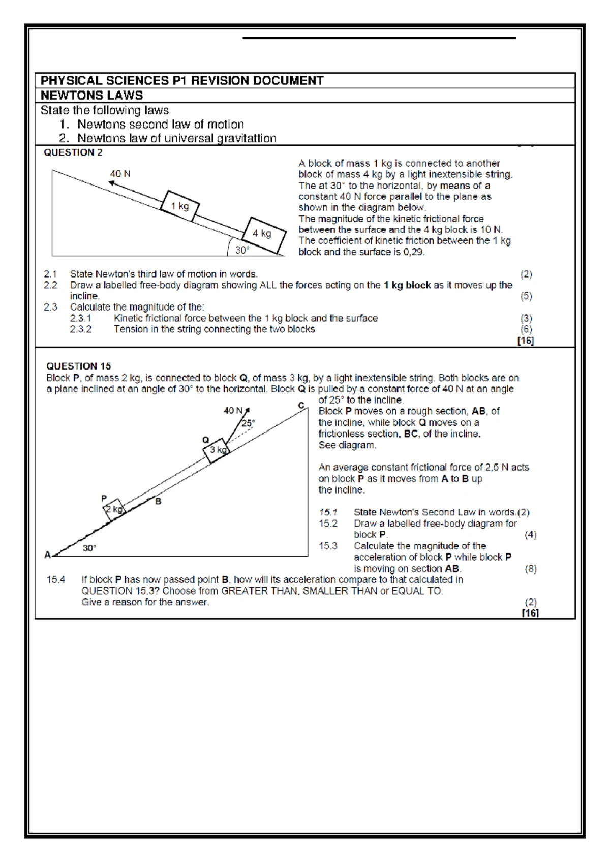 GP Physical Science Grade 12 June 2024 Exam P2 and Memo - Studocu