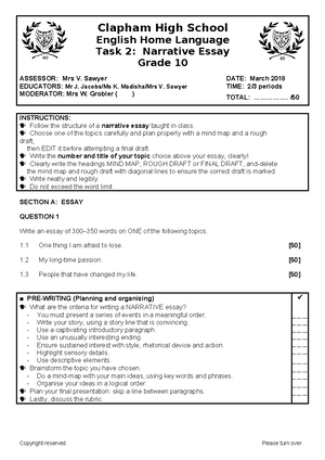 Task 4: Grade 9 Transactional Writing - Diary Entry & Letter ...