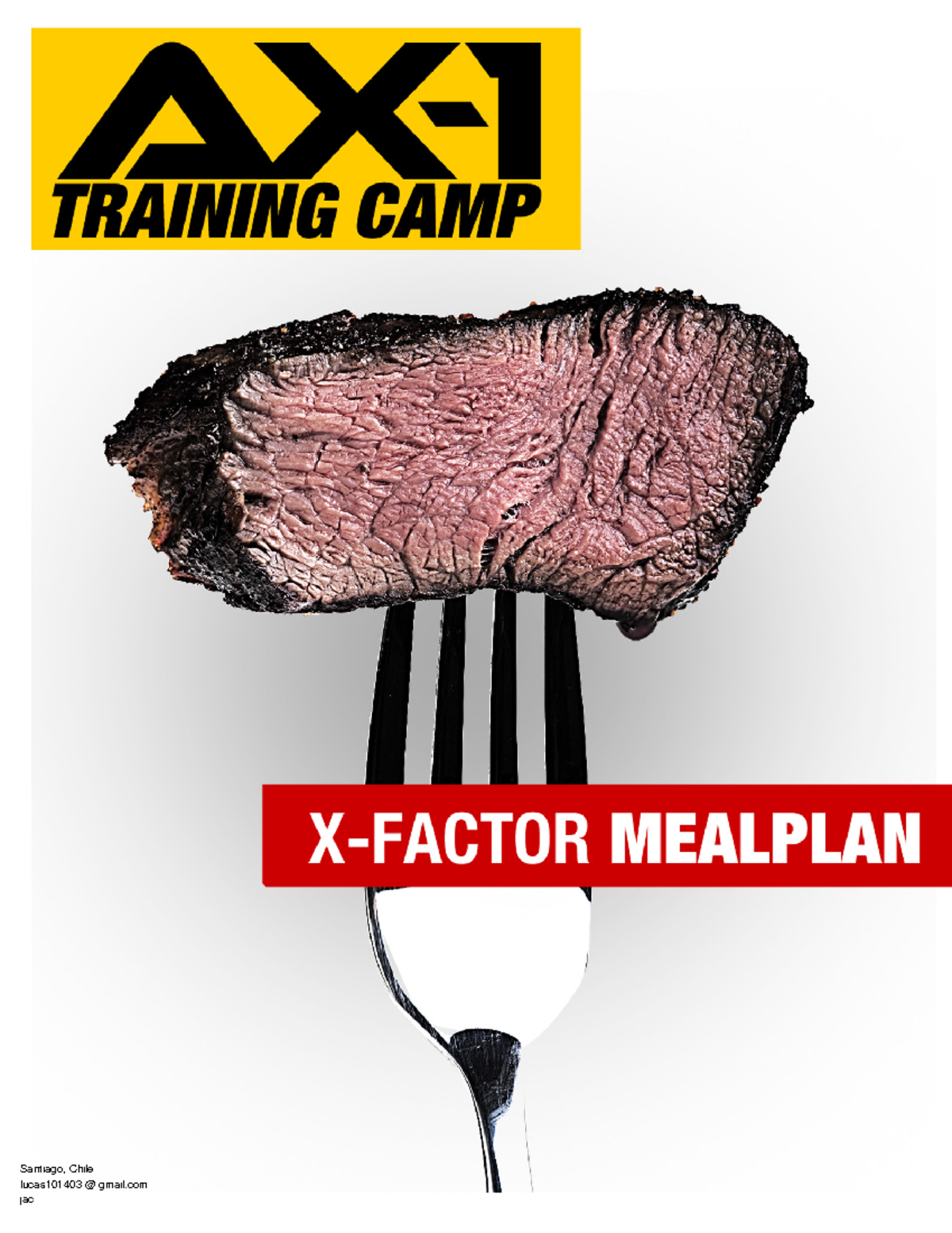 AX1 Meal Plan and Rules athlean X ( plan dieta ) - jac lucas101403 ...