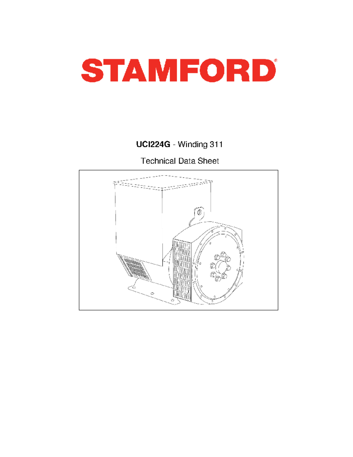 UCI224G Winding 311 Technical Data Sheet and Specifications - Studocu