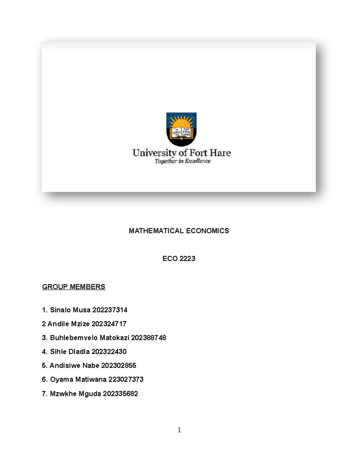 Mathematical Economics: Integration & Linear Programming Concepts - Studocu