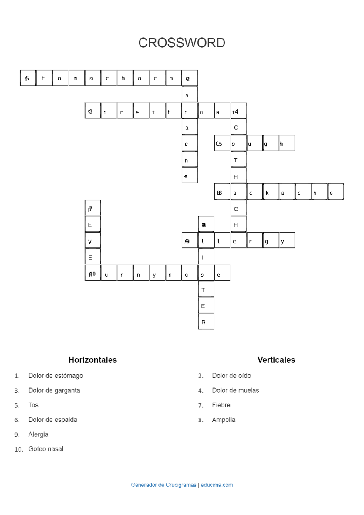 U7 - Health problems - Activity 2 - Ingles - Studocu
