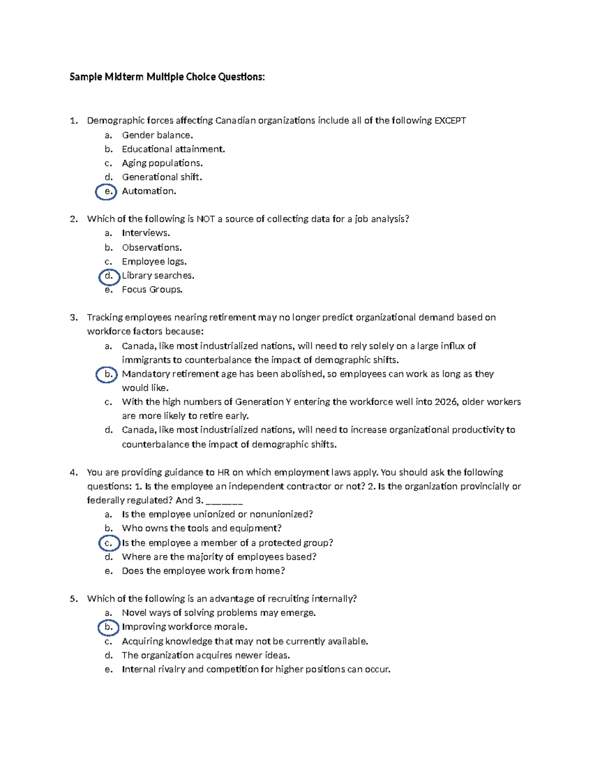 Sample Midterm Multiple Choice Questions - Sample Midterm Multiple ...