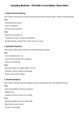 Cheat sheets for Studying Mathematics in Sixth Form (A Levels) - A2 - A Level - Studocu