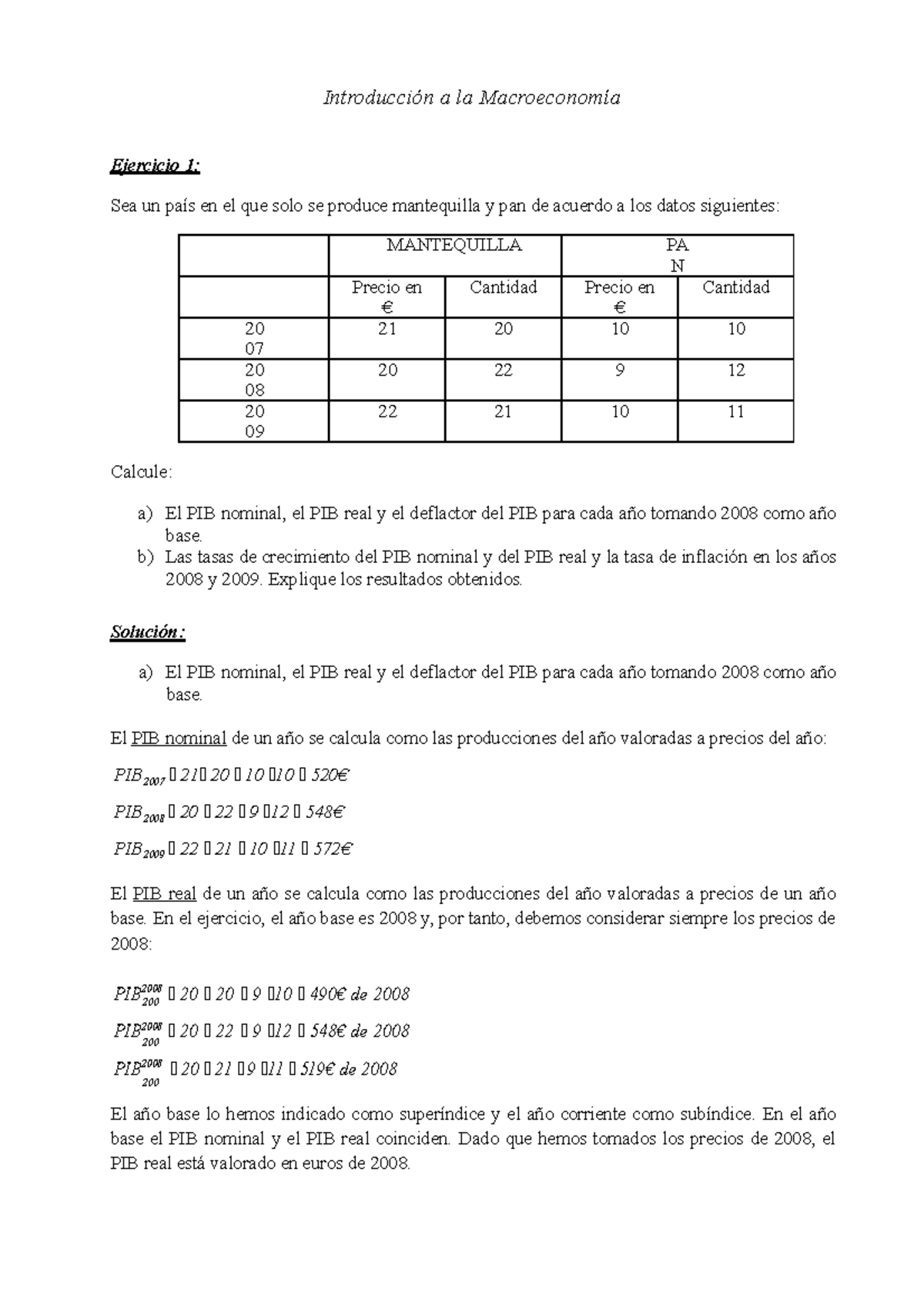 Ejercicios Resueltos de Macroeconomía - Tema 6 (Ej T6) - Studocu