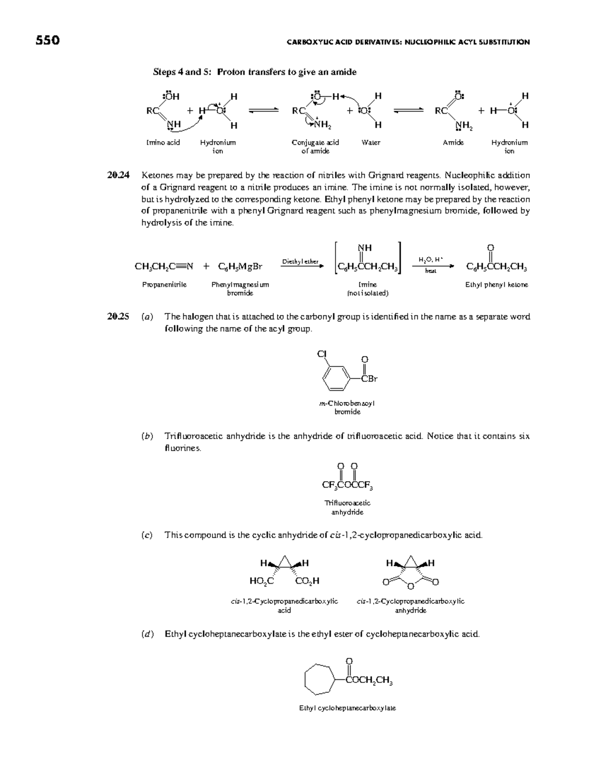 550 Organic Chemistry: Carboxylic Acid Derivatives & Nucleophilic Acyl ...