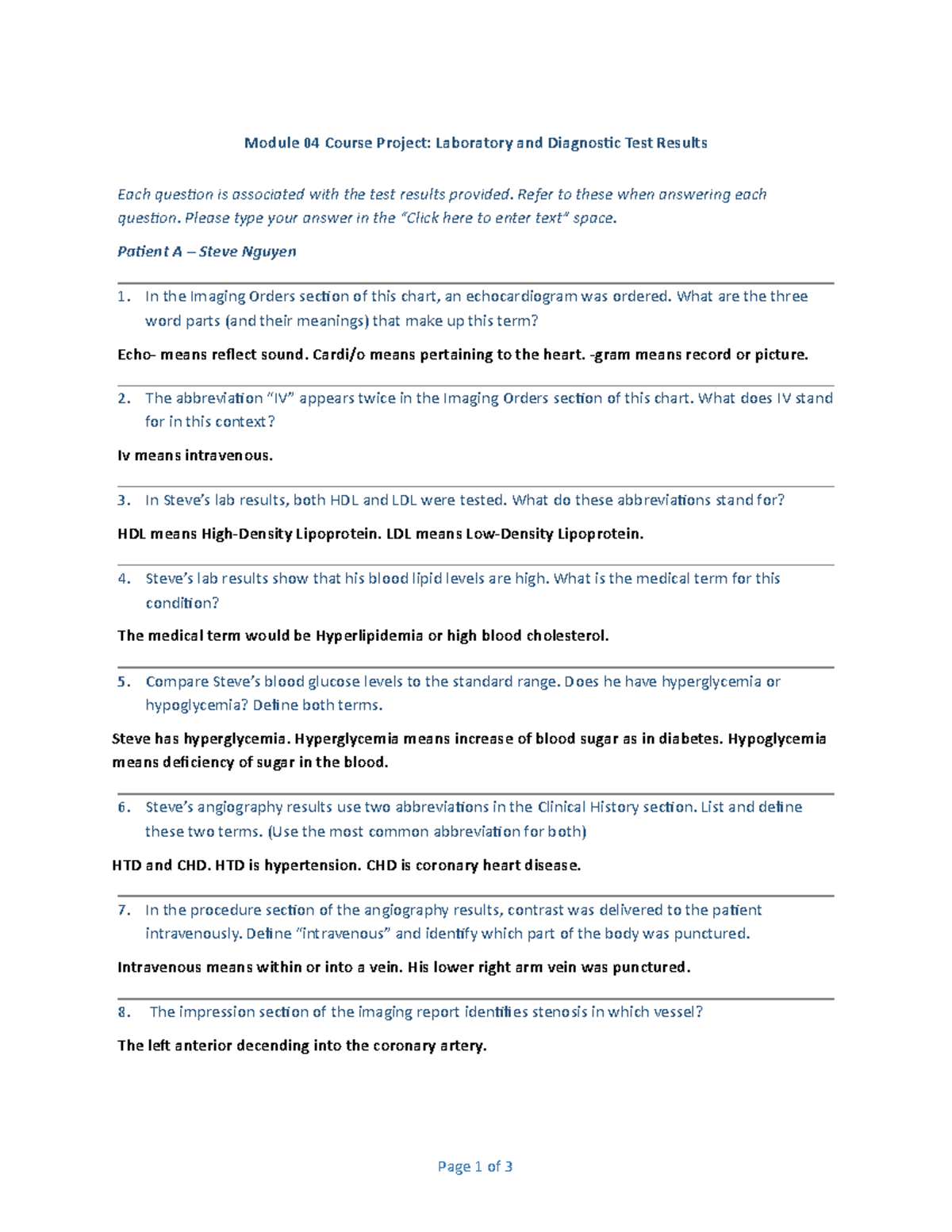 Module 4 course Project medical terminology - Module 04 Course Project ...