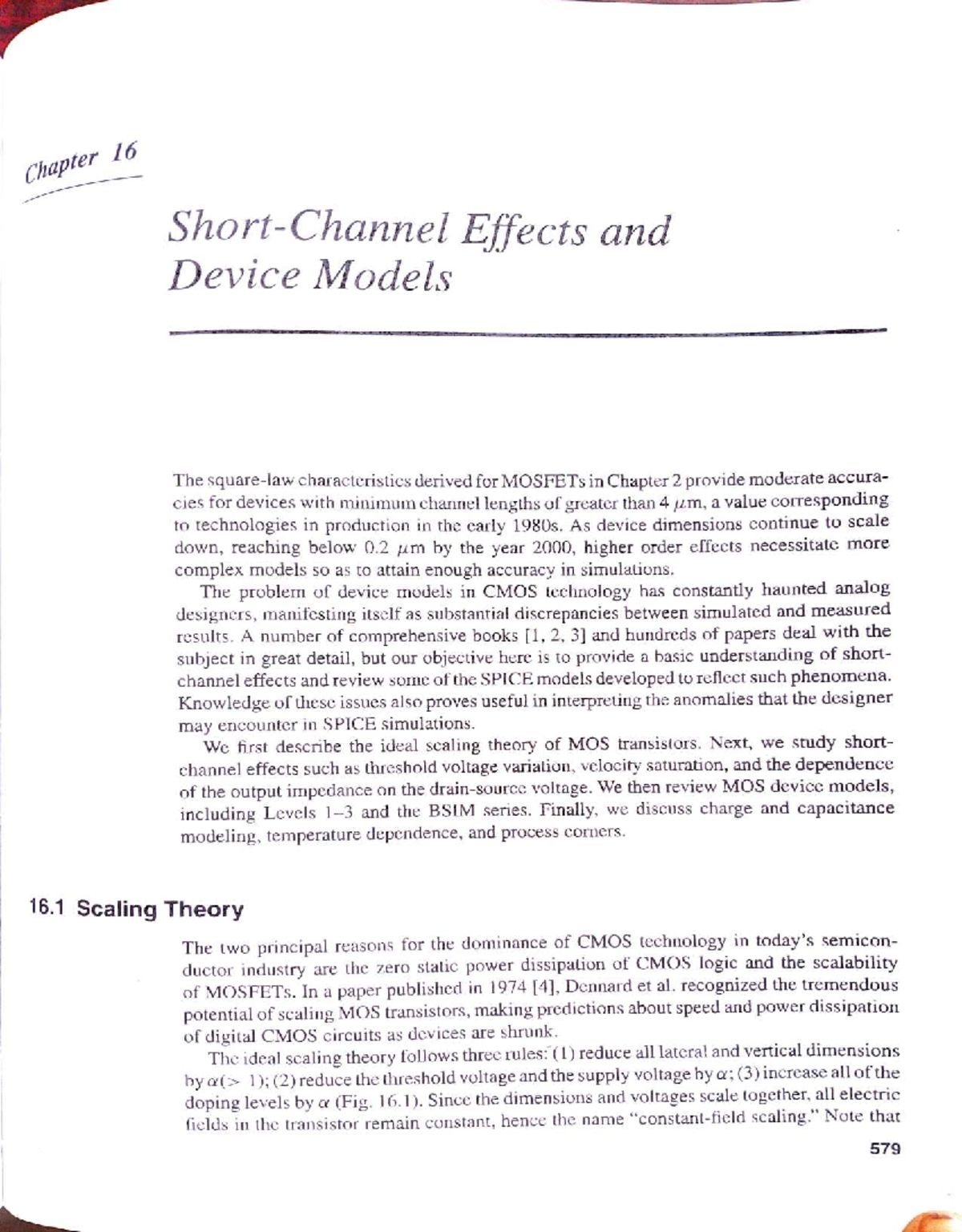Chapter 16: Effects and Device Models in Analog Mixed Signal (AMS 5 ...