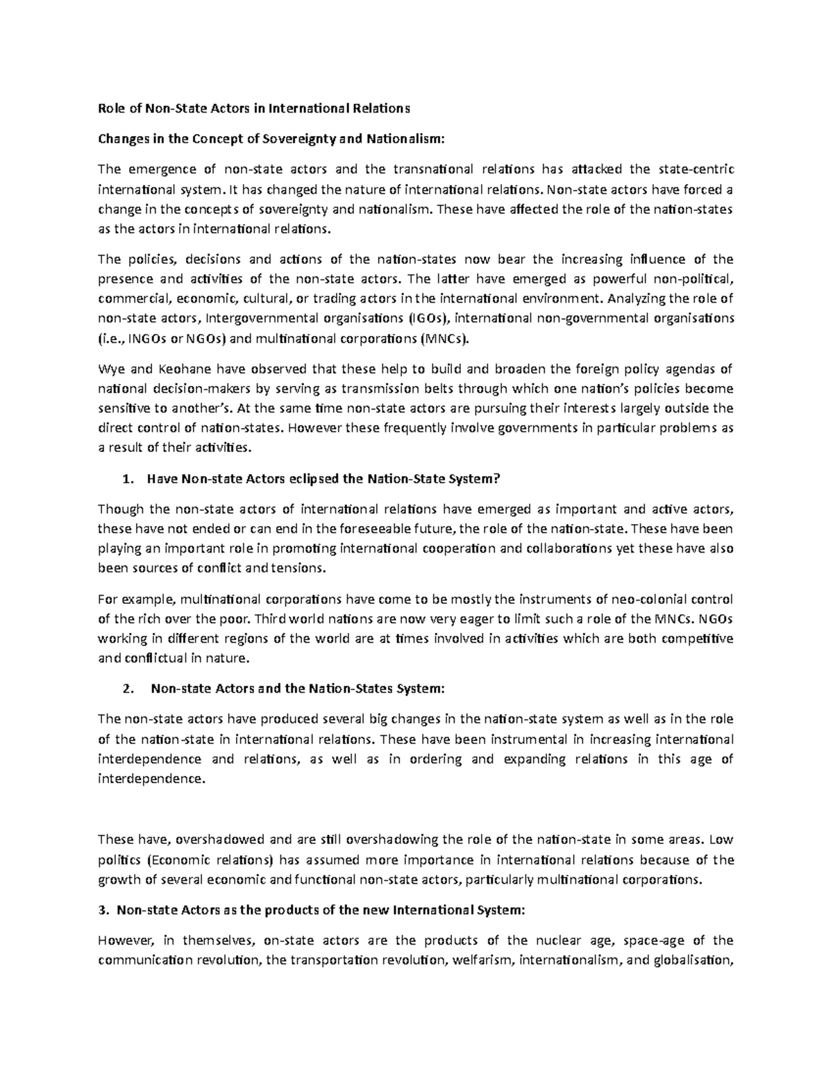 Difference Between State Actors and Non-State Actors - Key Difference – State Actors vs Non ...