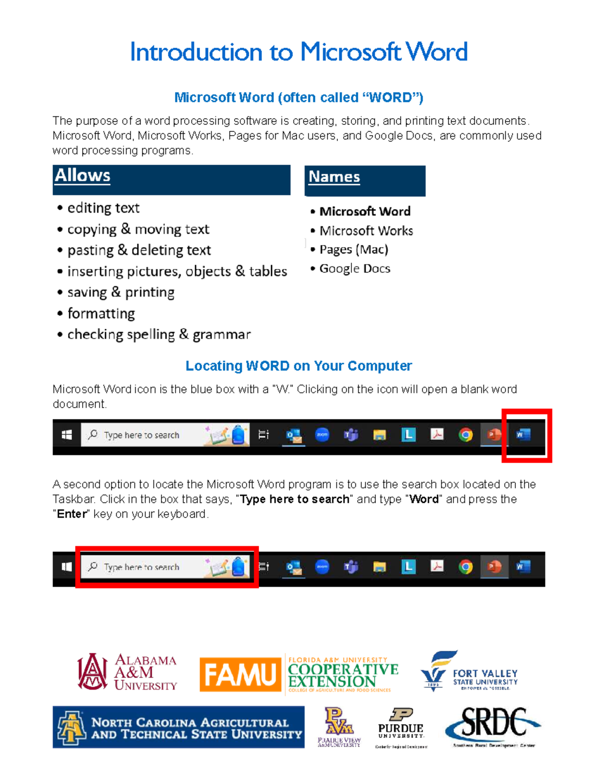 Introduction to Microsoft Word: Basics of Word Processing - Studocu