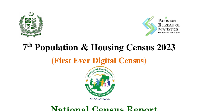 National Census Report 2023: Insights from Pakistan's First Digital ...
