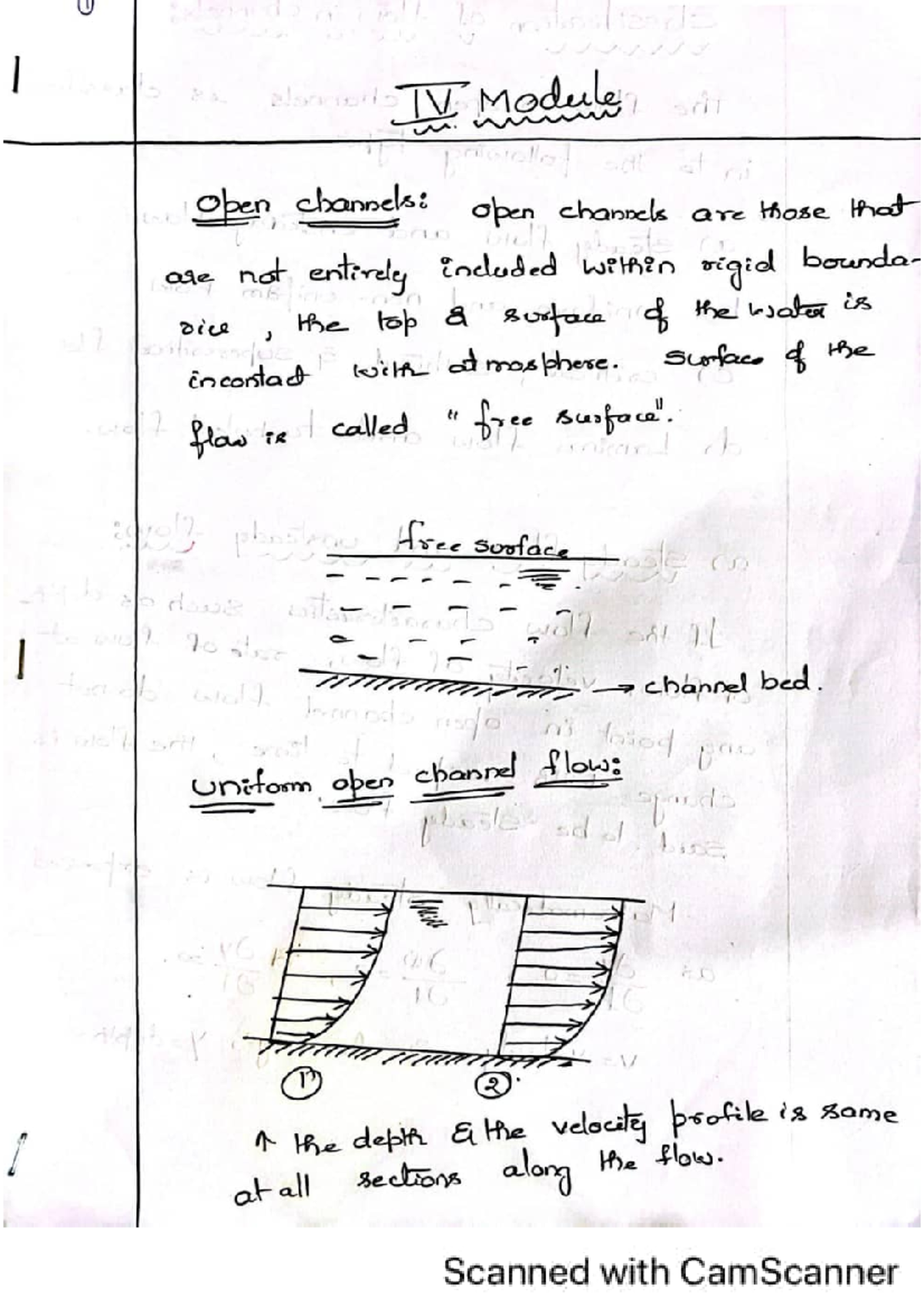 IV Module: Open Channels - Flow Classification and Economical Sections ...