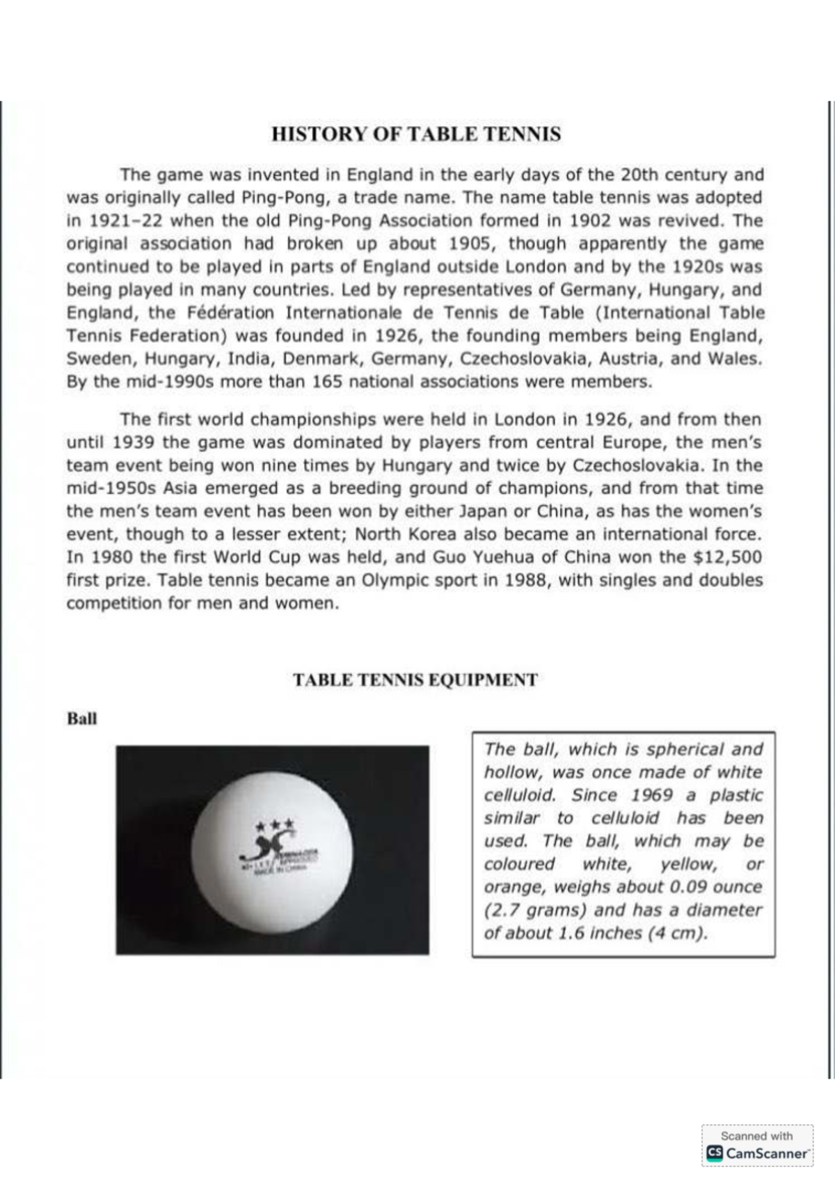 HIST 101: Comprehensive Overview of Table Tennis History and Rules ...