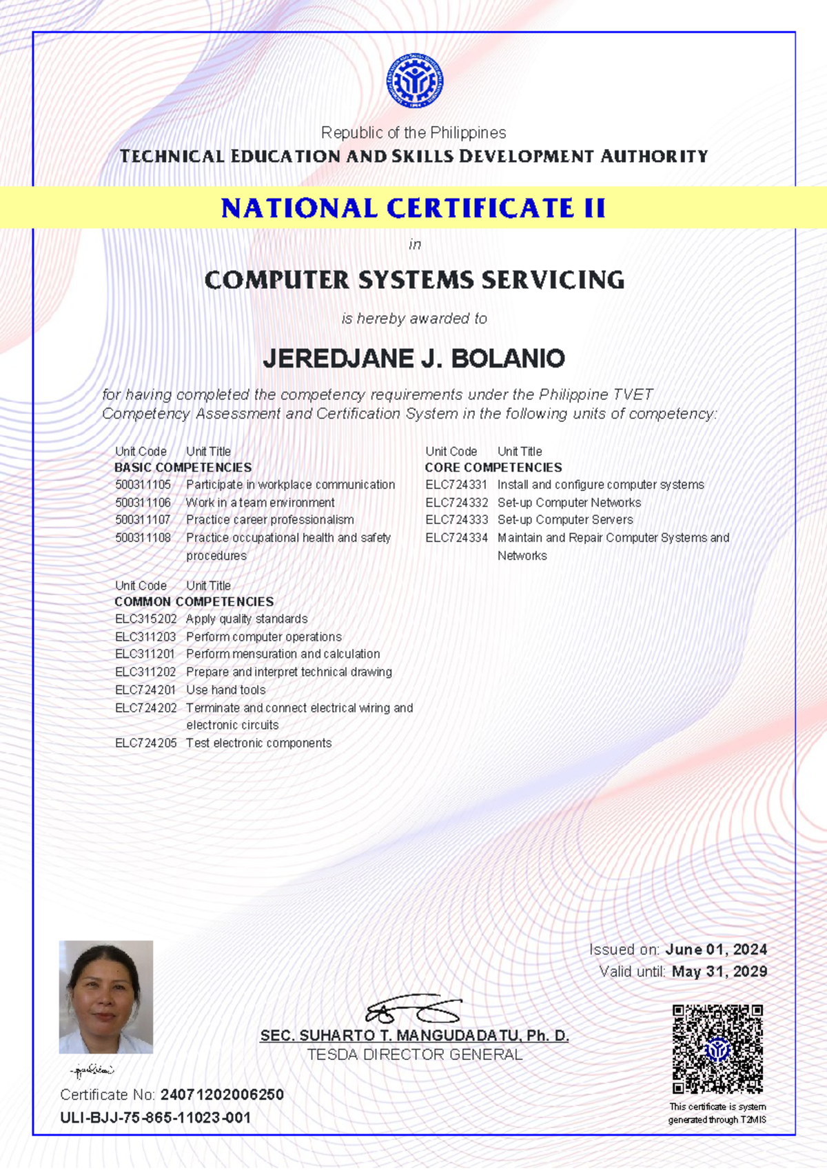 NC II Certificate CSS - WHere is the chicken - Republic of the ...