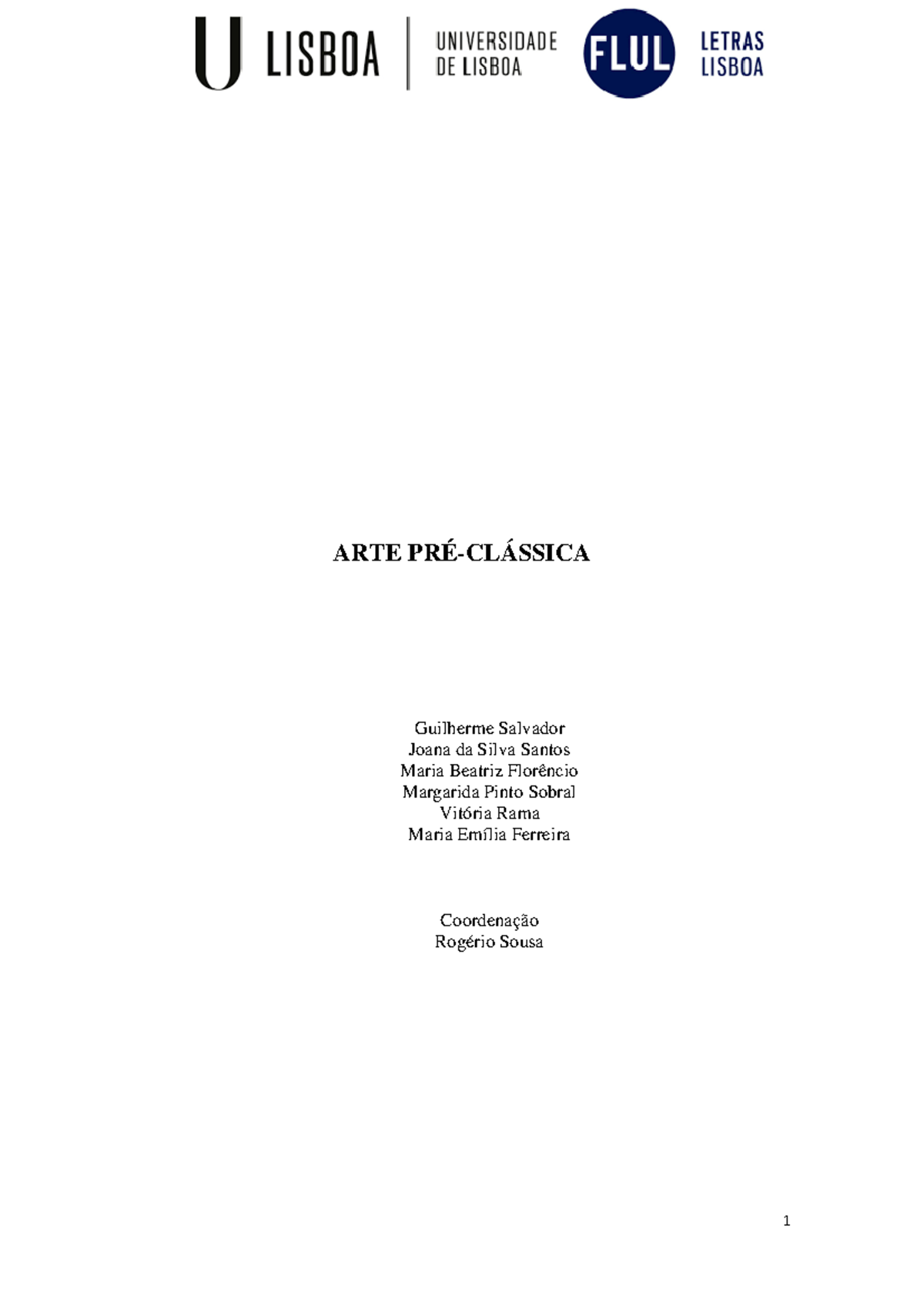 Final Version Notes on Pre-Classical Art - History 101 Resumos - Studocu