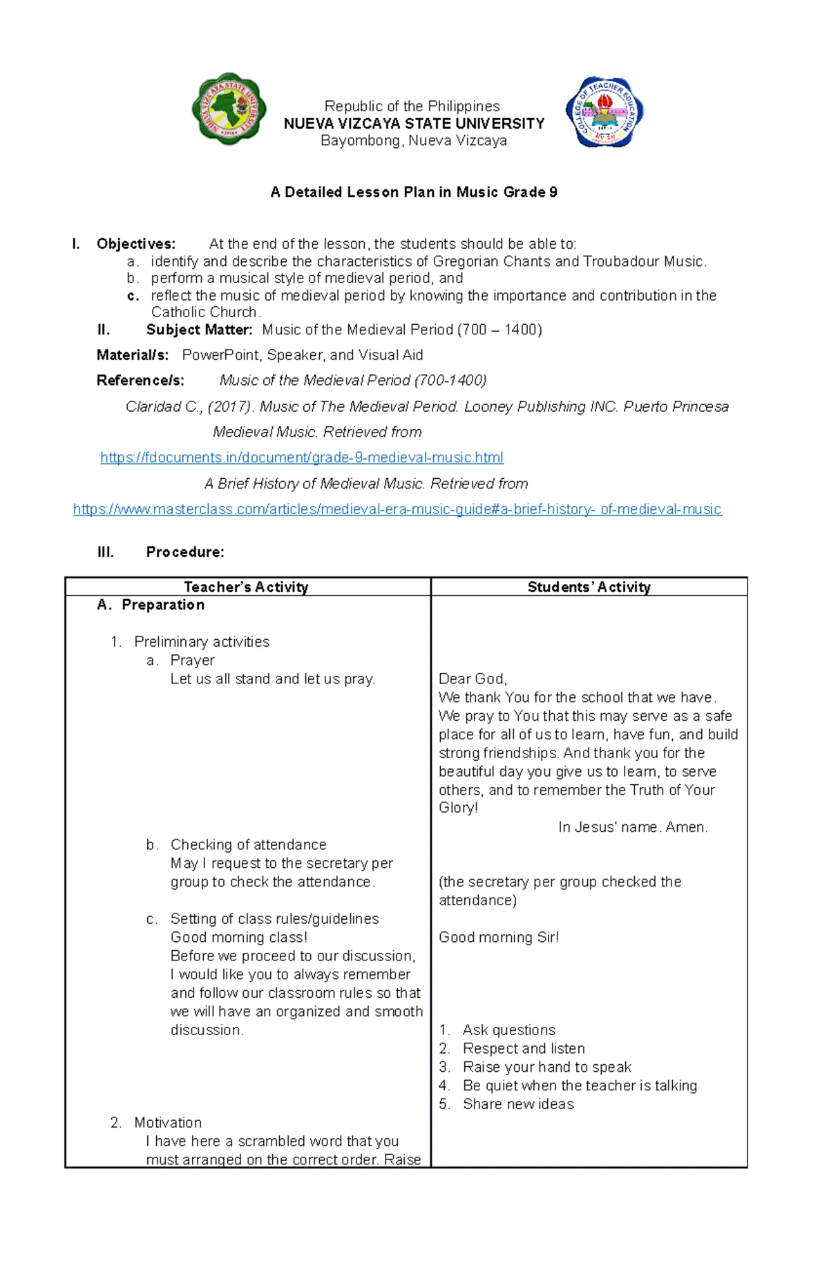 DLL- COOKERY 12 - Detailed Lesson Plan on Food Packaging - Studocu