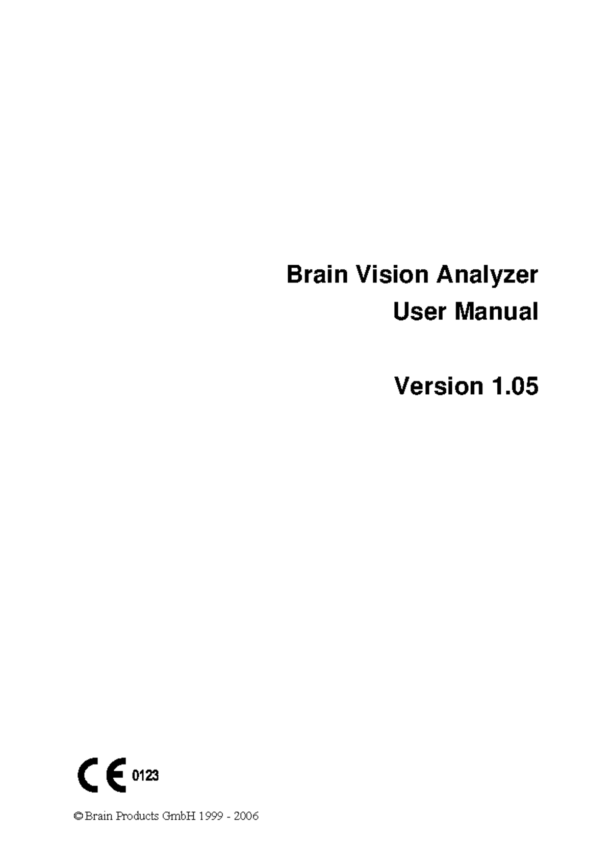 Brain Vision Analyzer User Manual (Version 1) - iiş - Studocu