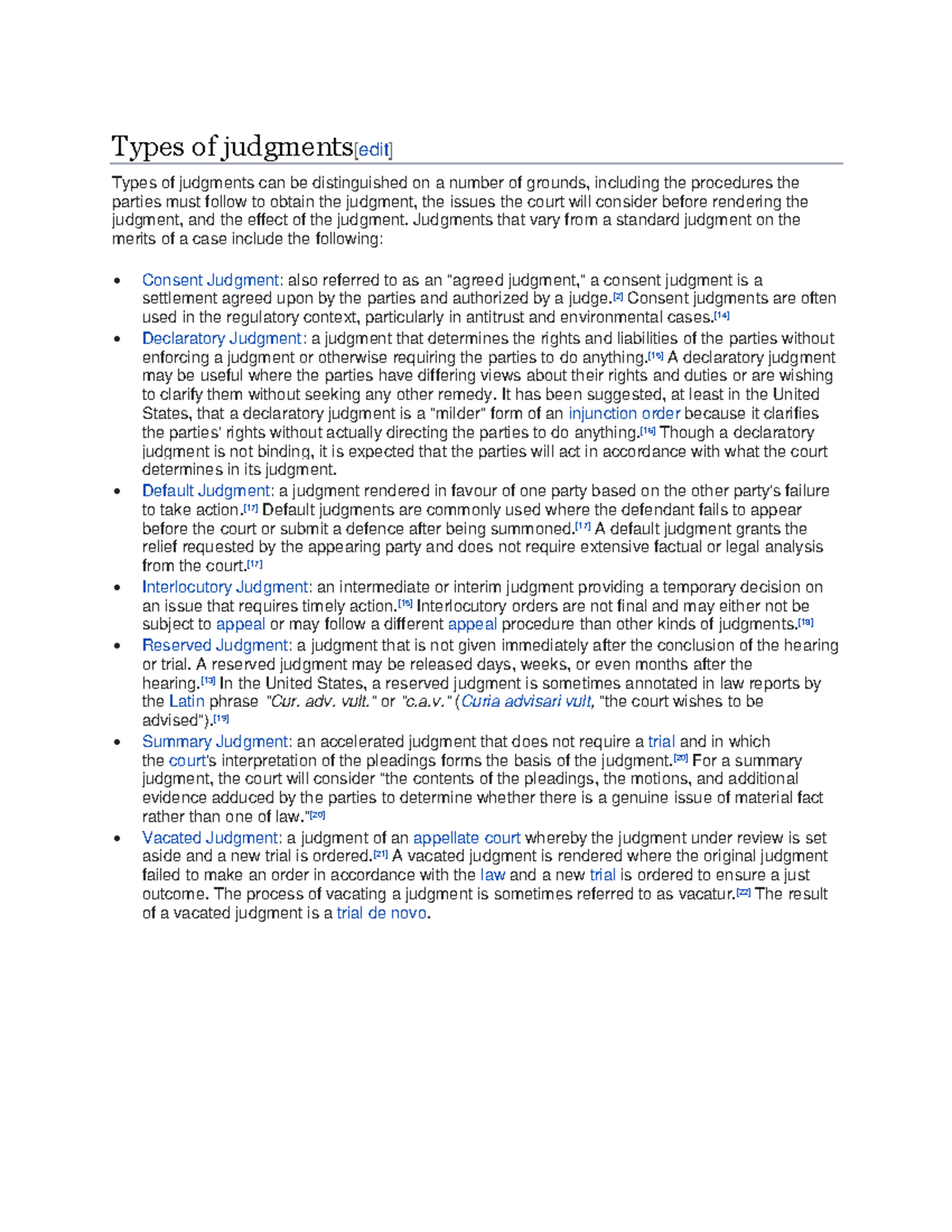 Types of Judgments: A Comprehensive Overview for Legal Studies - Studocu