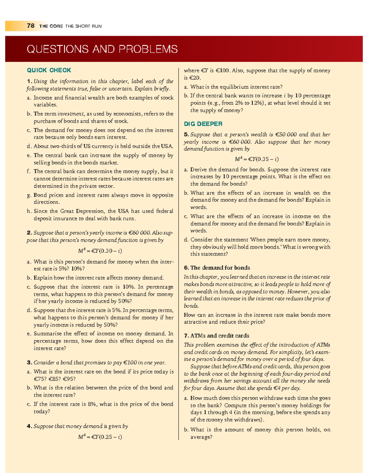 Exercise Notes on Chapter 4: Financial Markets Analysis - Studocu