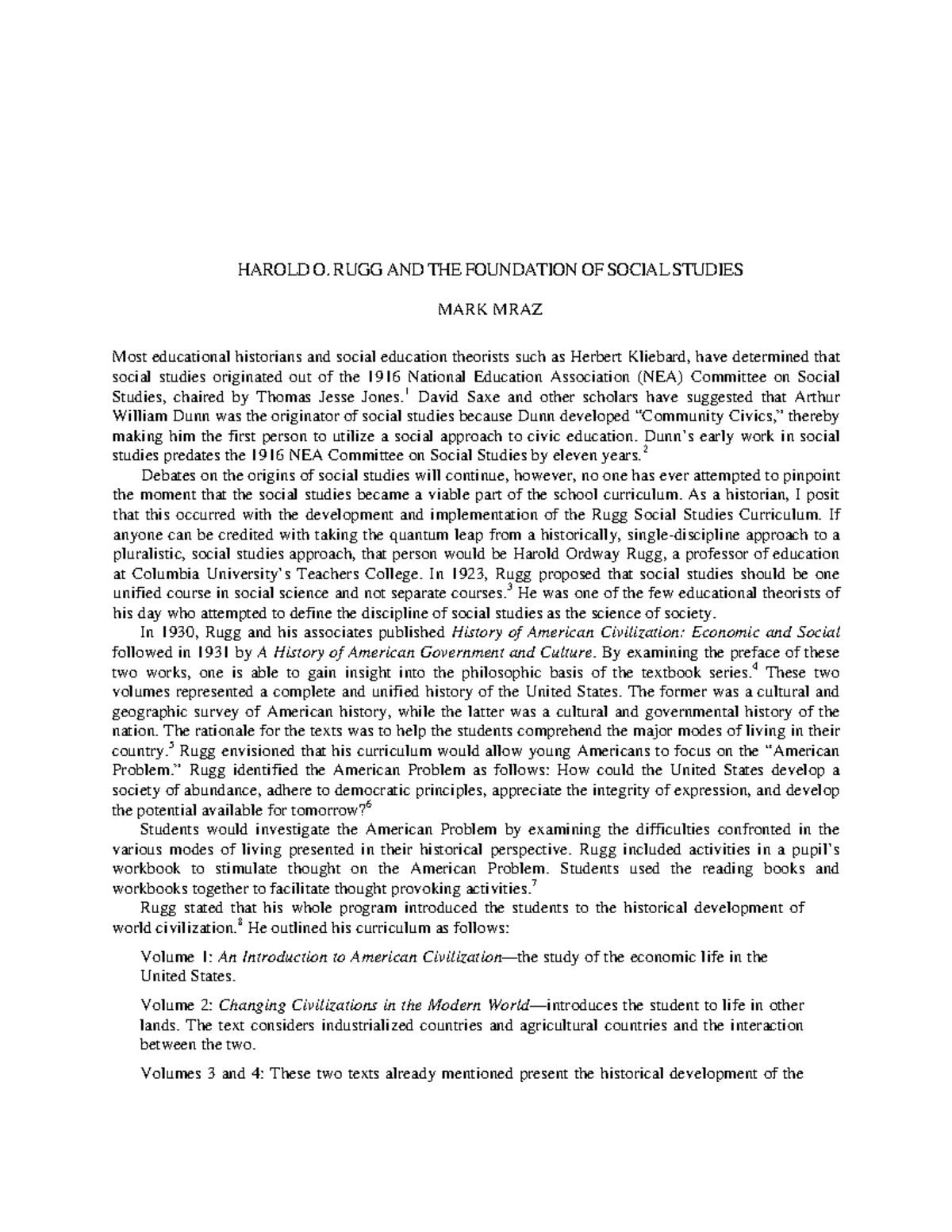 Harold-RUGG - All about harold ruggs foundation of social studies ...