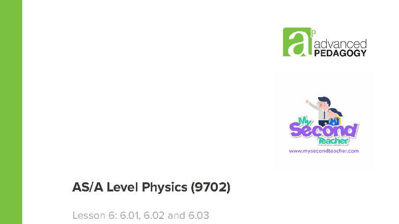 6. Deformation of solids I - AS/A Level Physics (9702) Lesson 6: 6, 6 ...